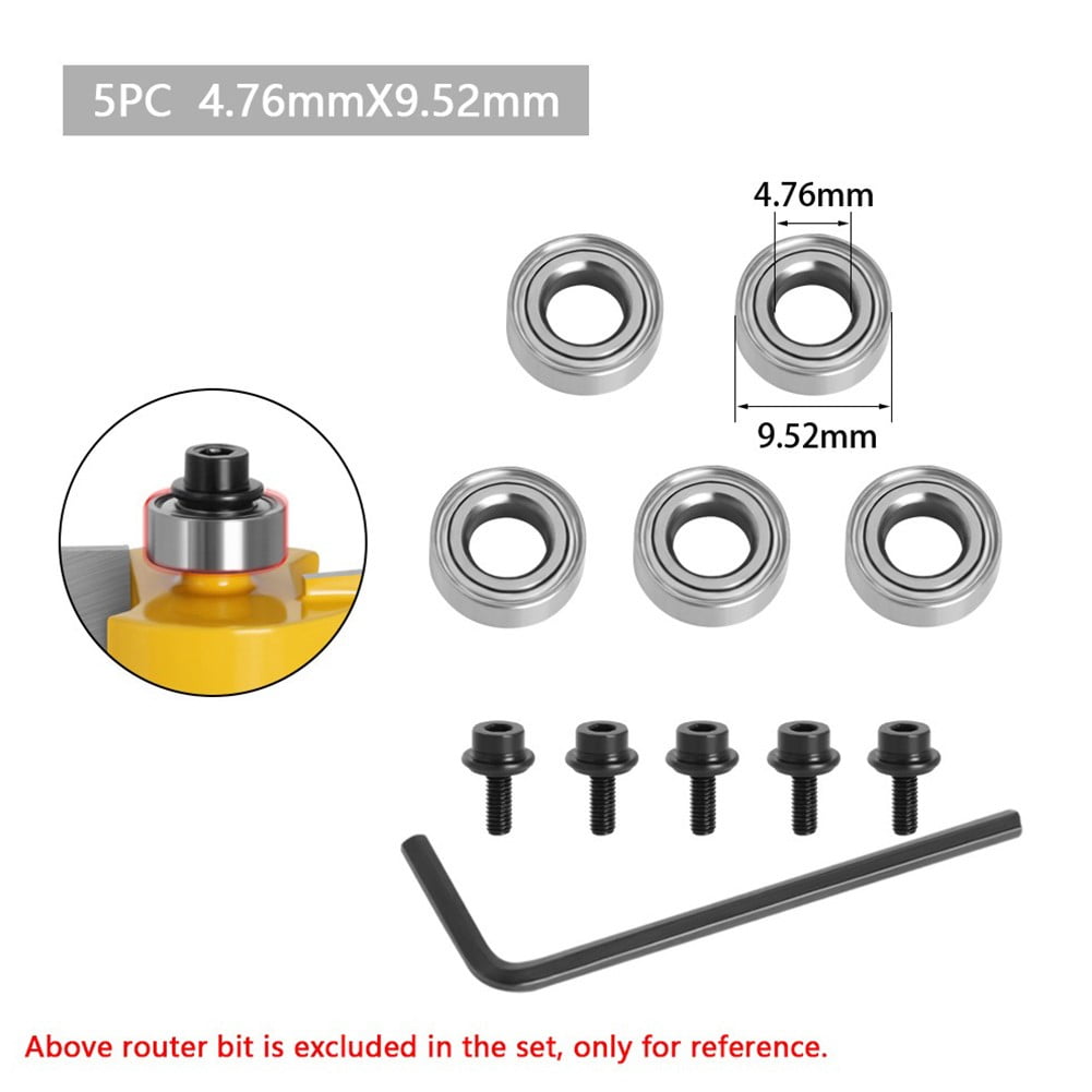 Replacement Accessory Router Bit Wood Router Bit Bearings Router Bits ...
