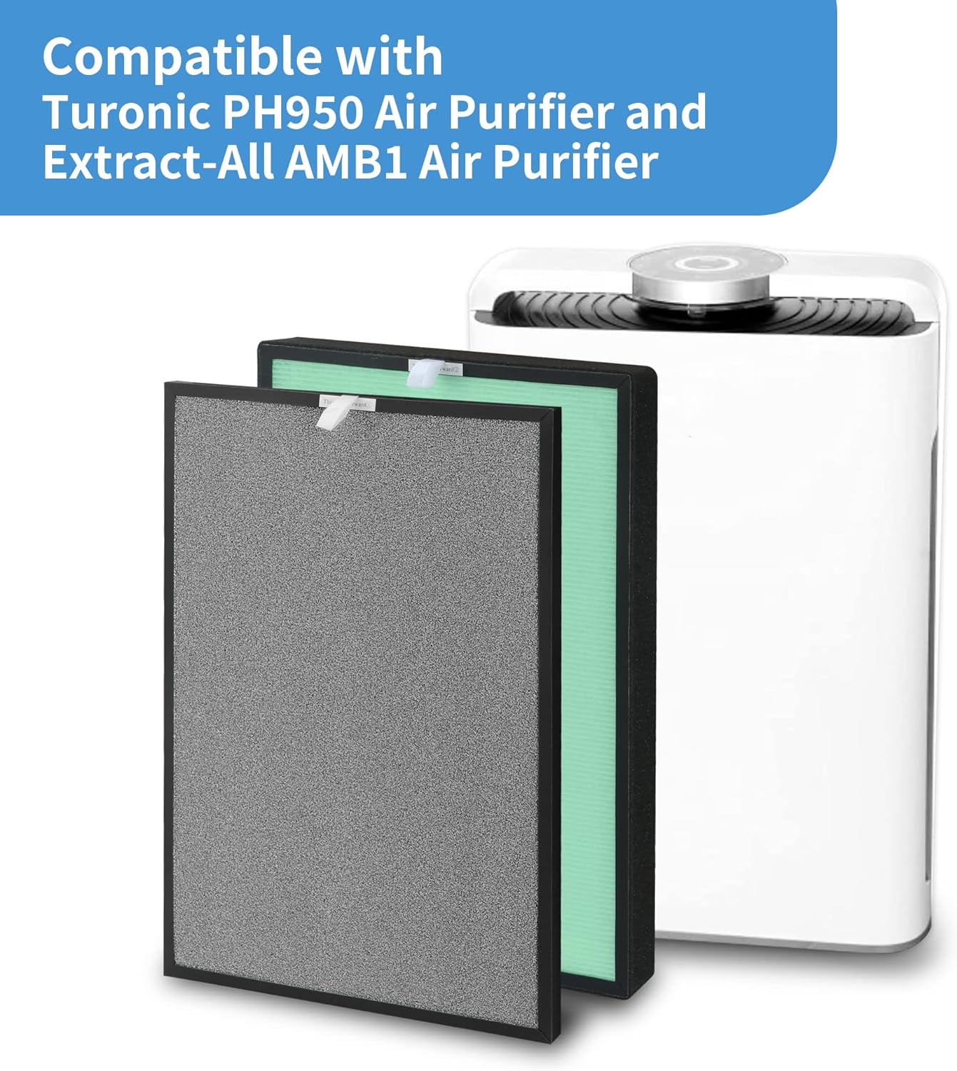 Replacement Air Filter for PH950 and Extract-All AMB1 Purifier,4 Stages ...