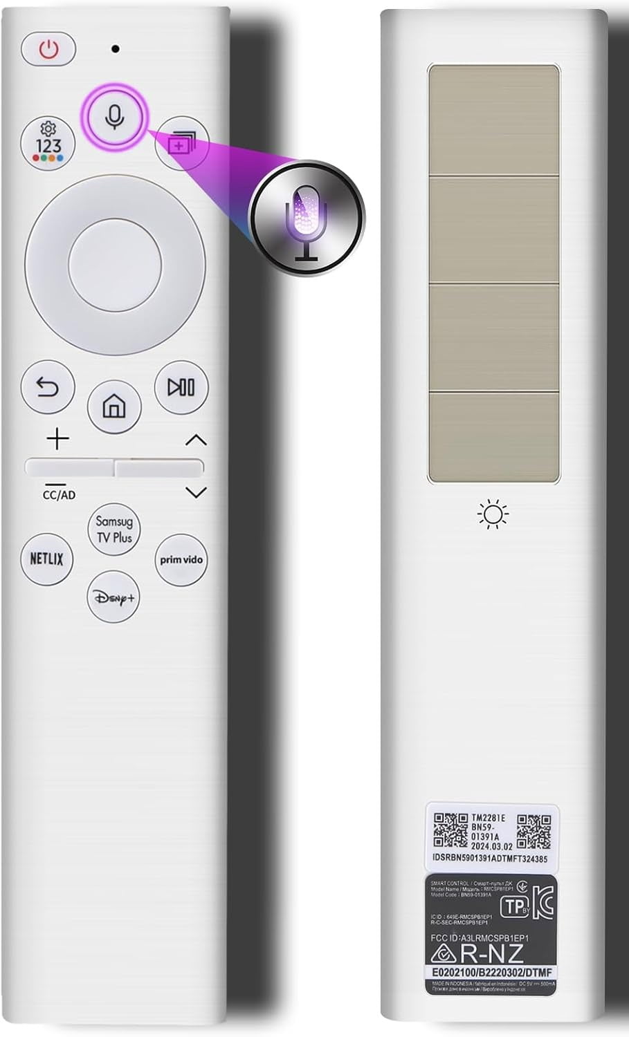 Replacement BN59-01391A Solar Remote for Samsung Smart TV – Bluetooth ...