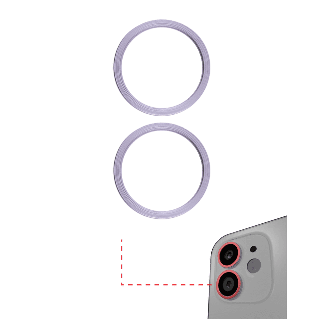 Replacement Back Camera Bezel Ring Only Compatible For iPhone 11 / 12 ...