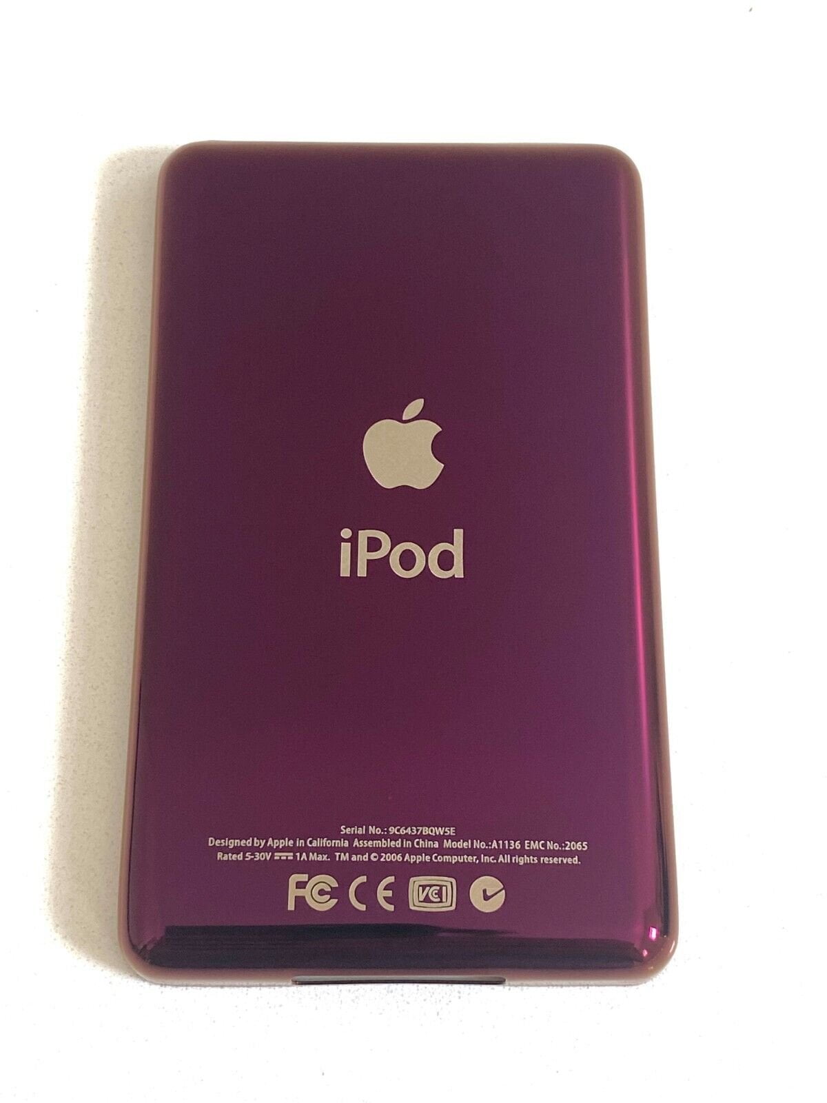 Replacement Back Plate Apple iPod Classic 6th 7th Housing Thick Purple ...