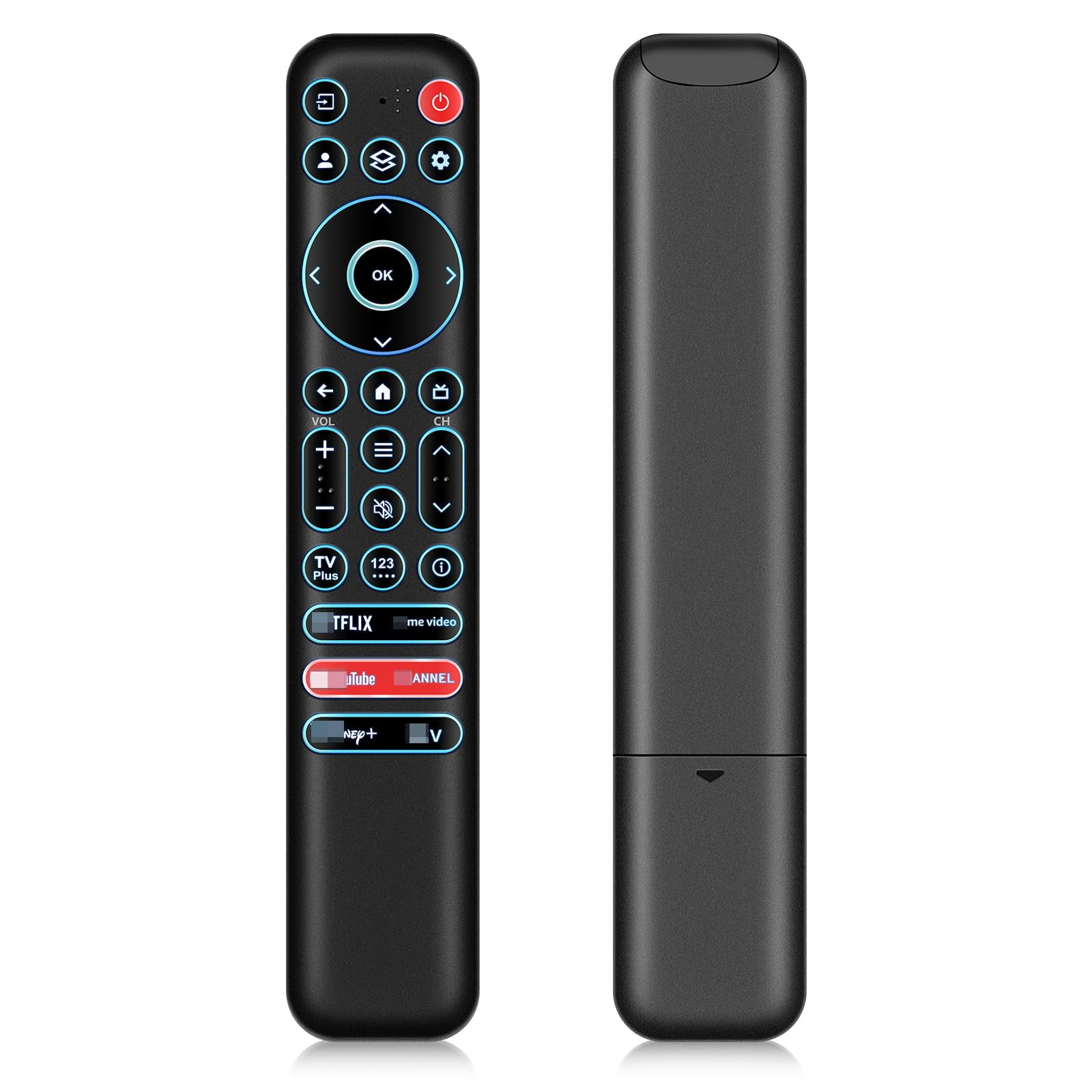 Replacement Backlit RC813 TV Remote Control Compatible with QM8/QM7/S5 ...