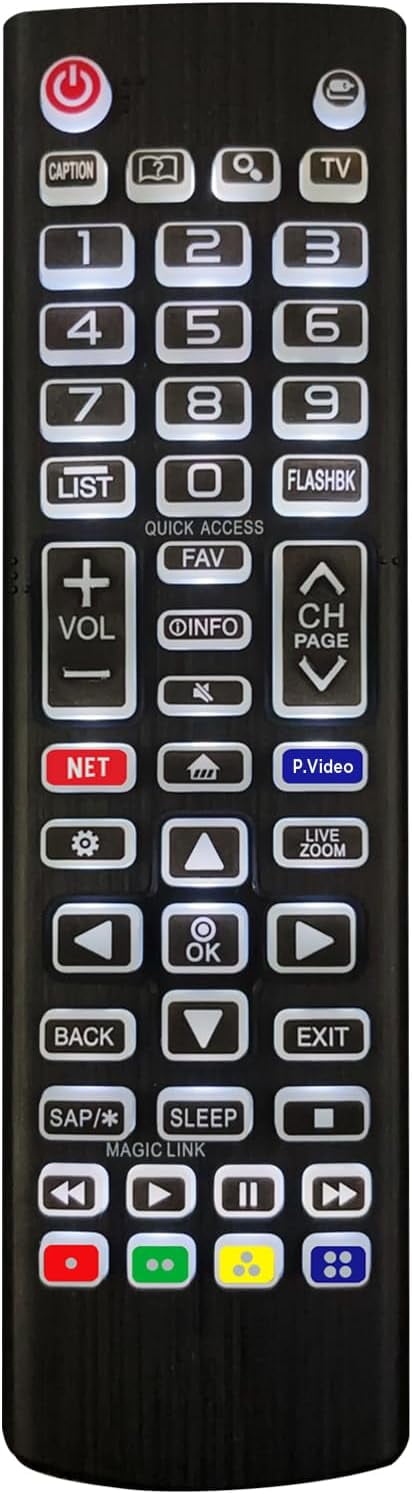 Replacement Backlit Remote Control for LG Smart TV, for LG LCD LED HD ...