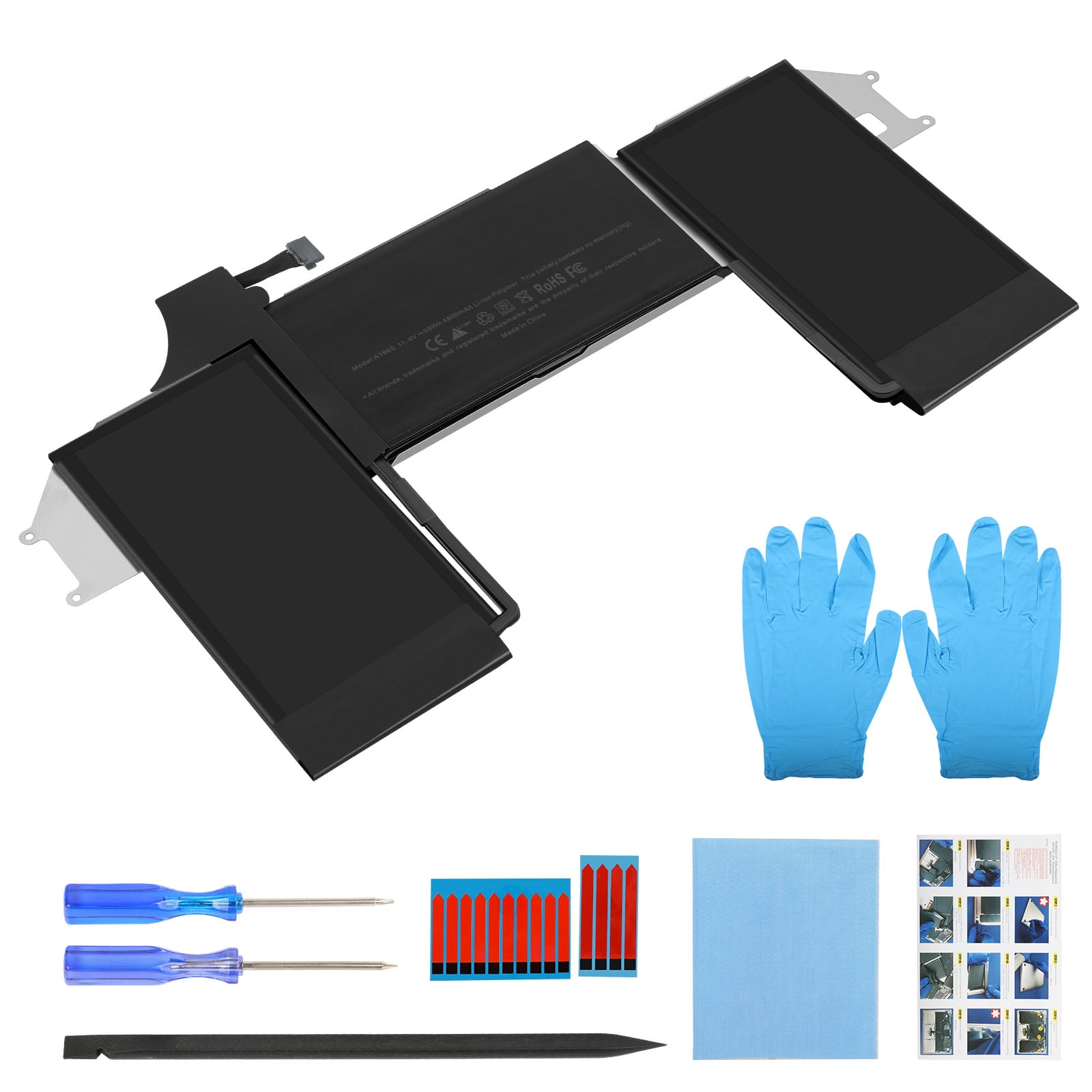 Replacement Battery A1965 Laptop Battery for Mac-Book Air 13 inch A1932 ...