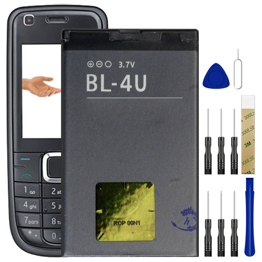Replacement Battery BL-4U For Nokia Asha 206 210 6600i C5-06 5530 Tool ...