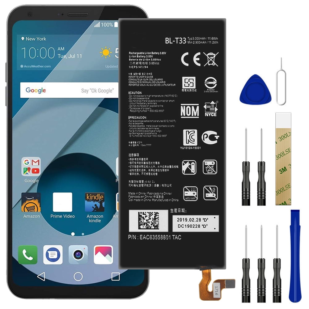 Replacement Battery BL-T33 For LG Q6 M703 LG-M703 Tool - Walmart.com