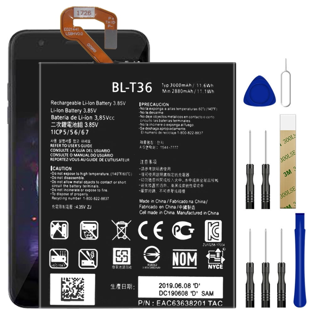 Replacement Battery BL-T36 For Xfinity LG K30 LM-X410UM Tool - Walmart ...