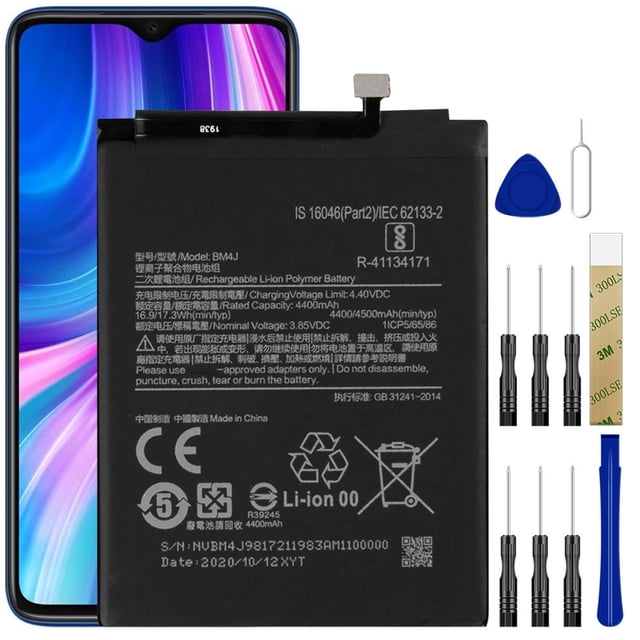 Replacement Battery BM4J For Xiaomi Redmi Note 8 Pro Tool - Walmart ...