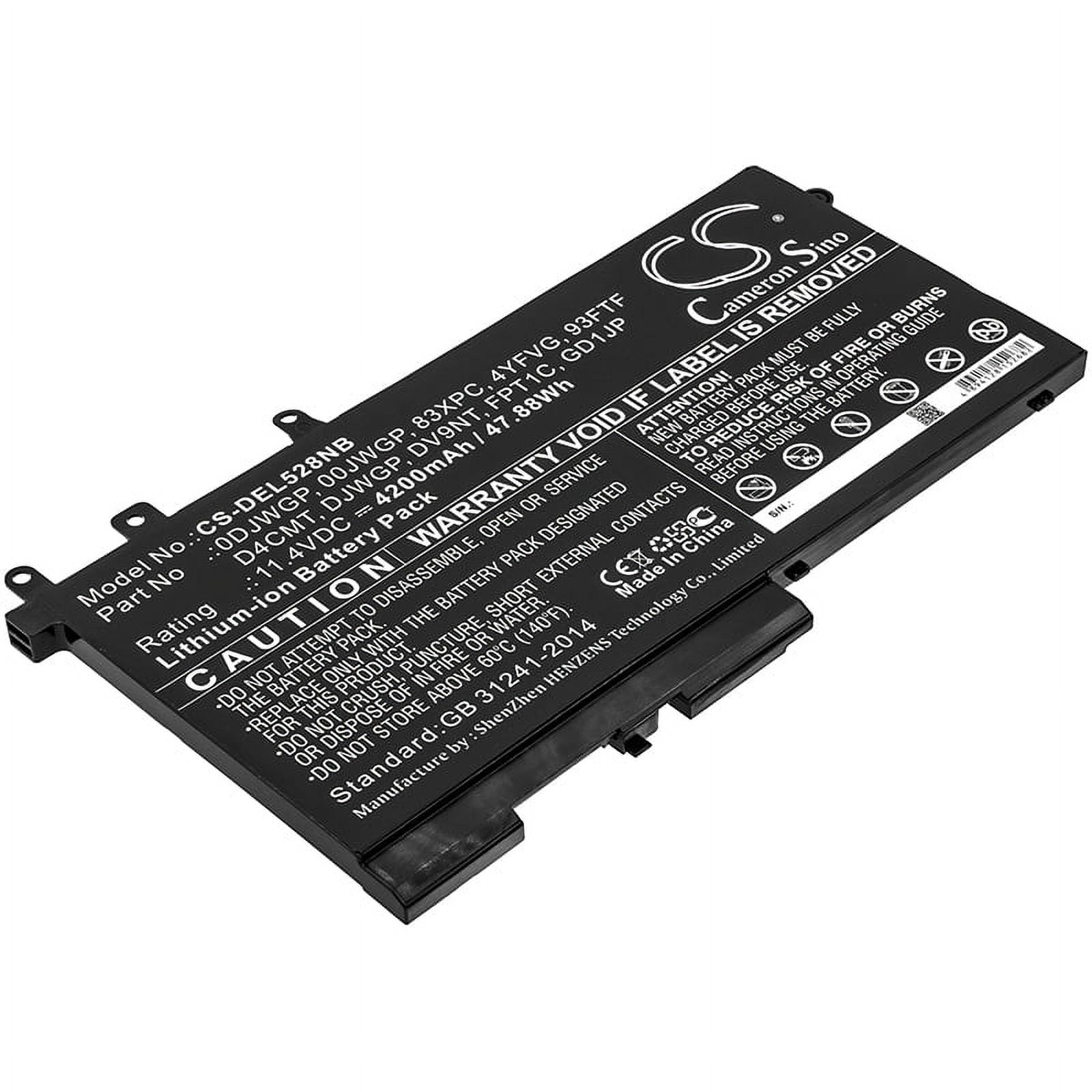 Replacement Battery for DELL 00JWGP,0DJWGP,3DDDG,4YFVG,83XPC,93FTF ...