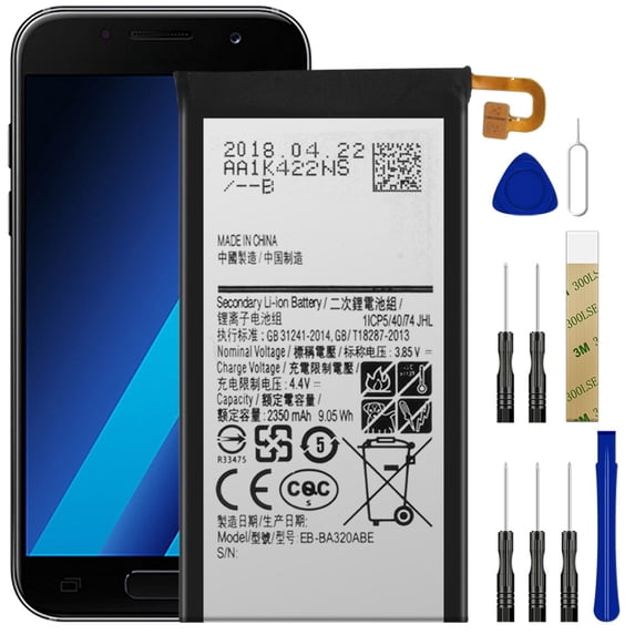 Replacement Battery EB-BA320ABE For Samsung Galaxy A3 2017 SM-A320F/DS ...