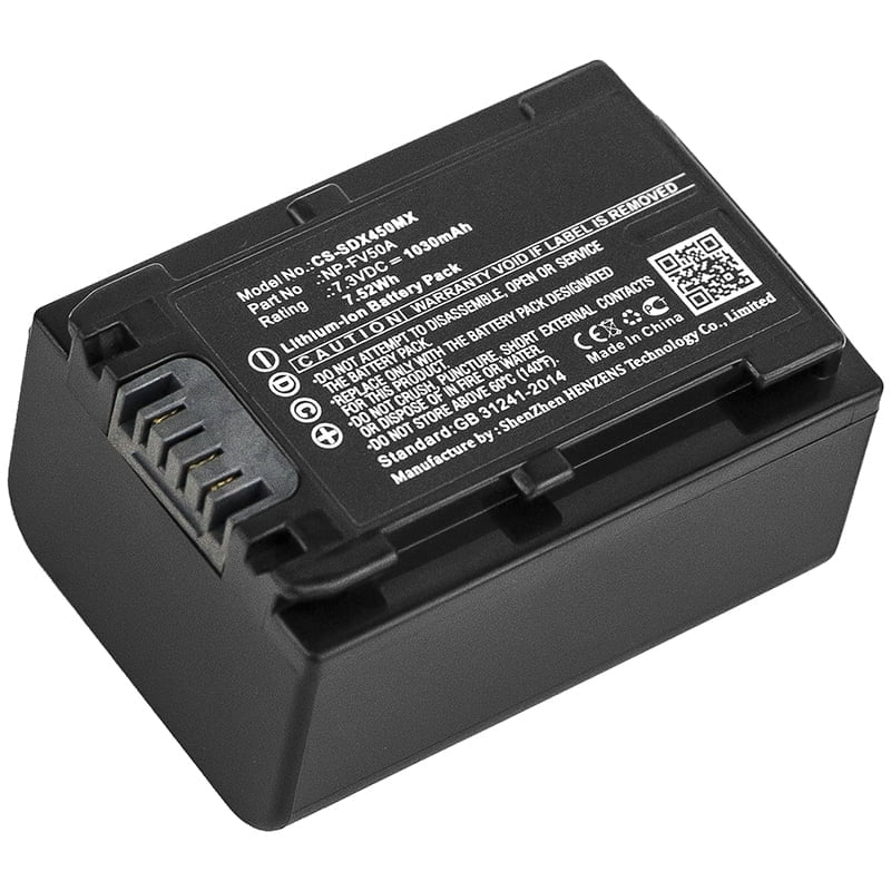 Replacement Battery for FDR-AX33,FDR-AX40,FDR-AX45,FDR-AX53,FDR-AX60,FDR-AX700,FDR-AXP33,HDR ...