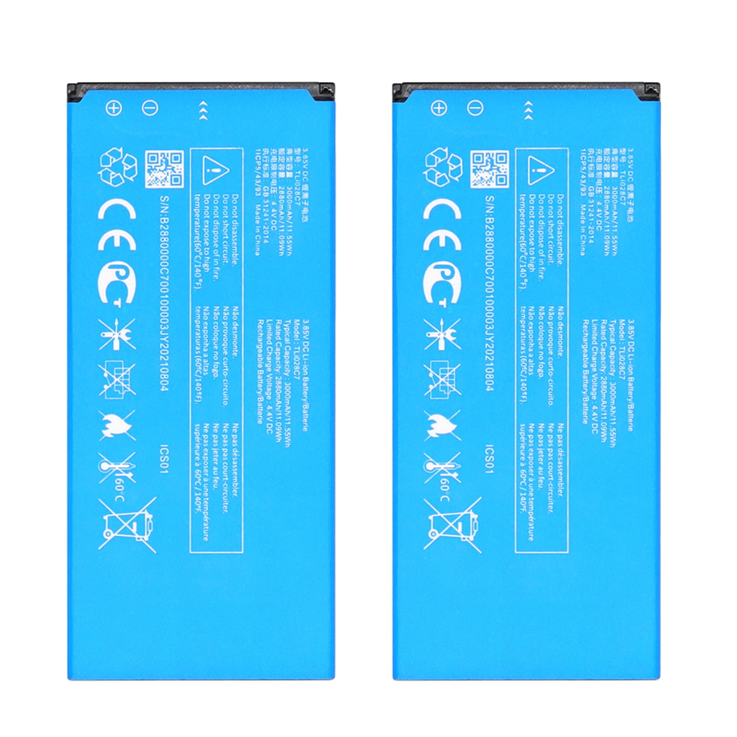 Replacement Battery For TRACFONE TCL A3 A509DL Replacement TLI028C7 ...