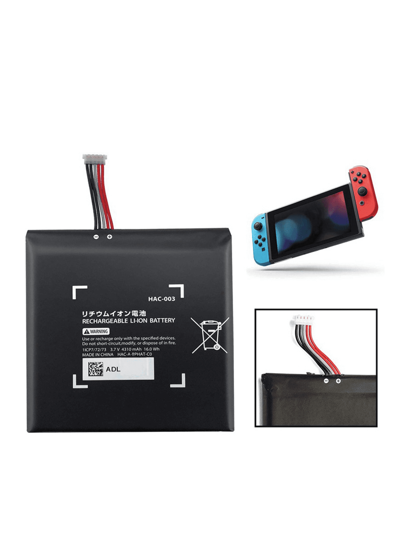 Replacement Battery (HAC 003) - Nintendo Switch & Nintendo Switch OLED ...