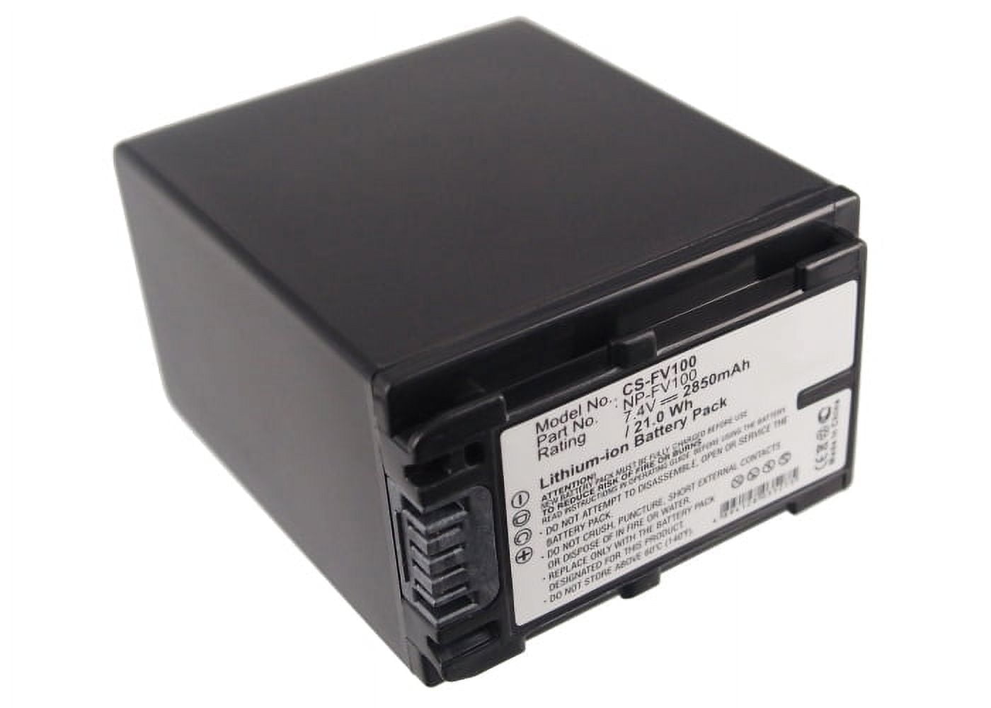Replacement Battery for HDR-CX110L,HDR-CX110R,HDR-CX150,HDR-CX150E,HDR ...