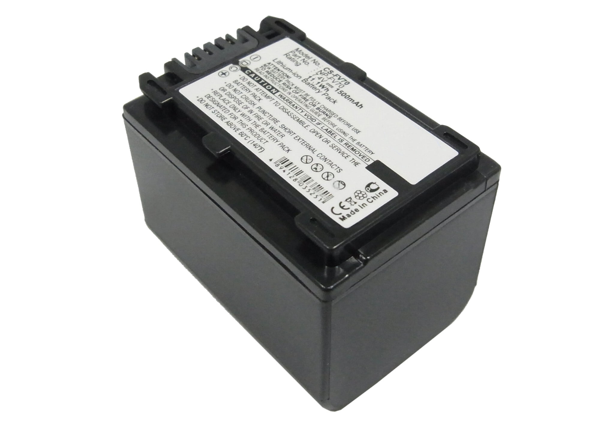 Replacement Battery for HDR-CX370V,HDR-CX500V,HDR-CX505VE,HDR-CX520V ...