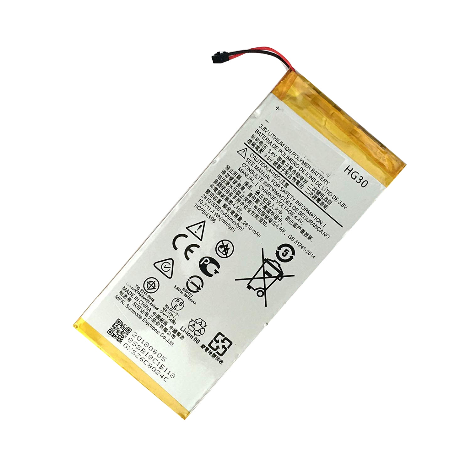Replacement Battery HG30 3000 mAh Compatible With Motorola Moto G6 ...