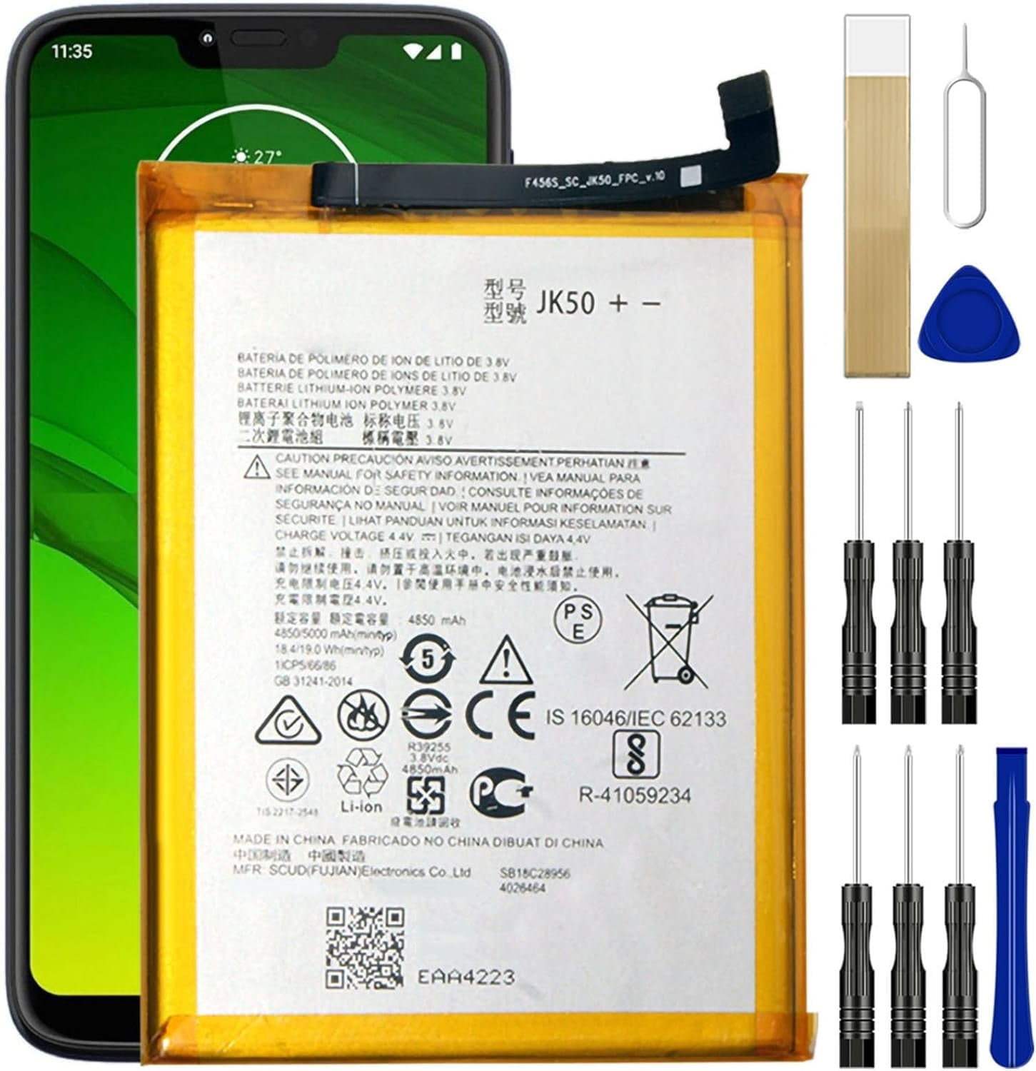 Replacement Battery JK50 for Moto G7 Power XT1955 XT1955-2 XT1955-4 ...