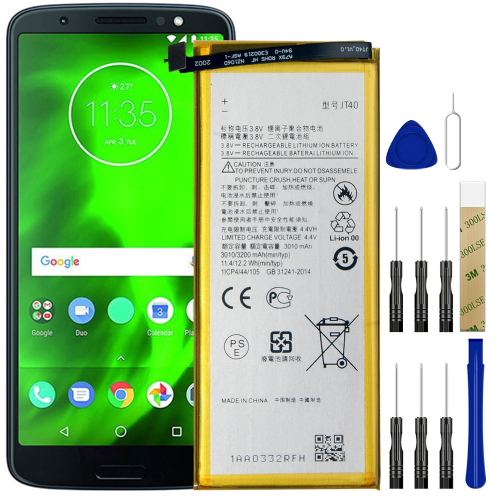 Replacement Battery JT40 For Motorola Moto G6 Plus XT1926-3 Tool ...