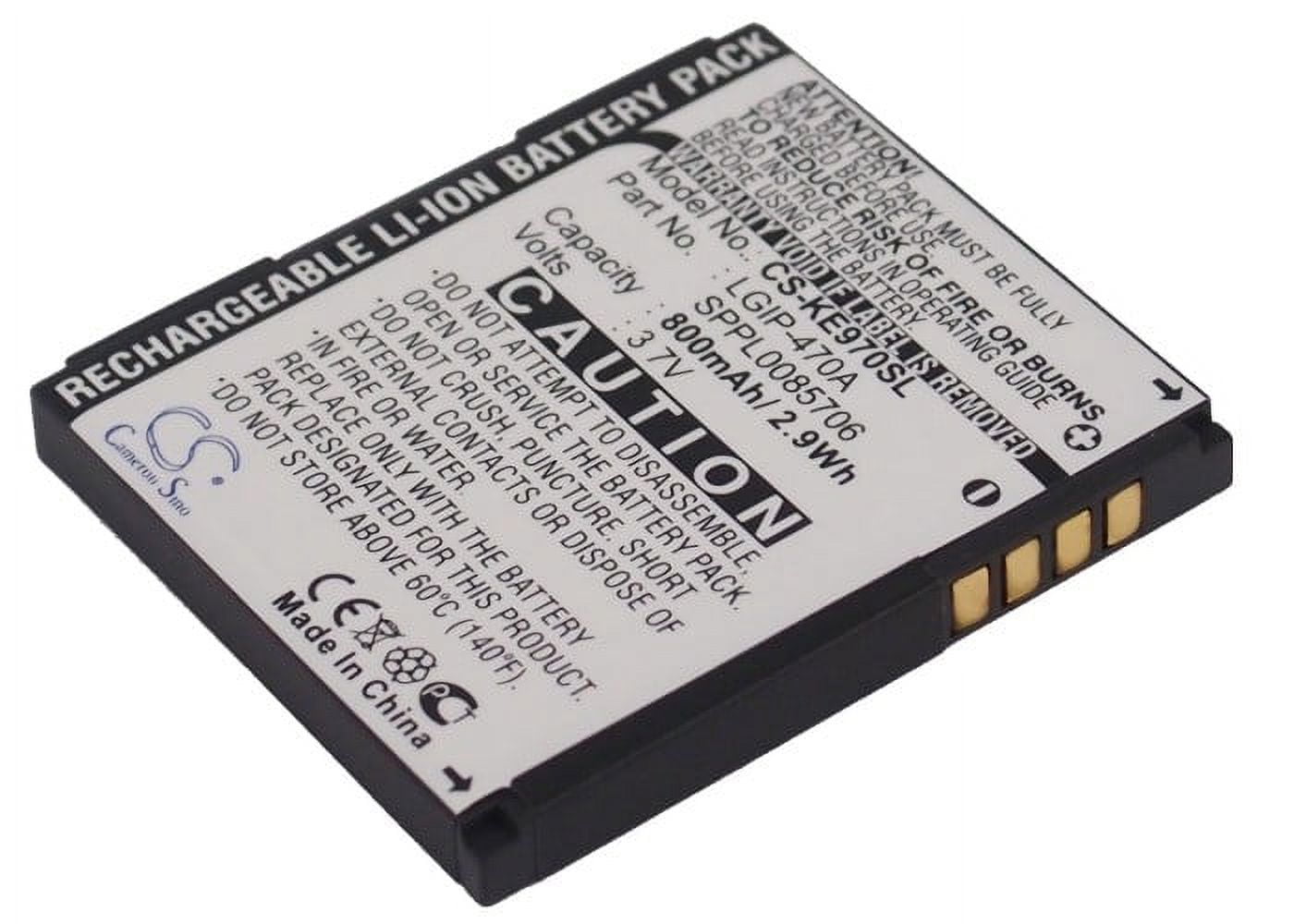 Replacement Battery for LG GD330,KE70,KE970,KE970U,KF600,KF750,KG270 ...
