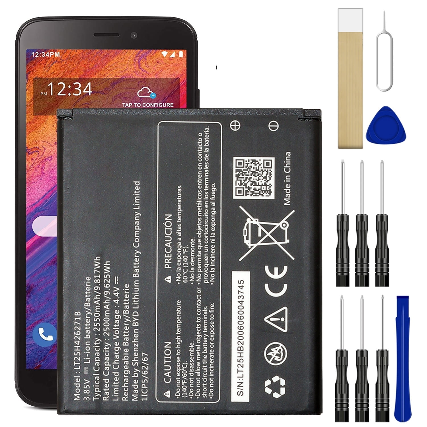 Replacement Battery LT25H426271B for AT&T Radiant Core U304AA/Cricket ...