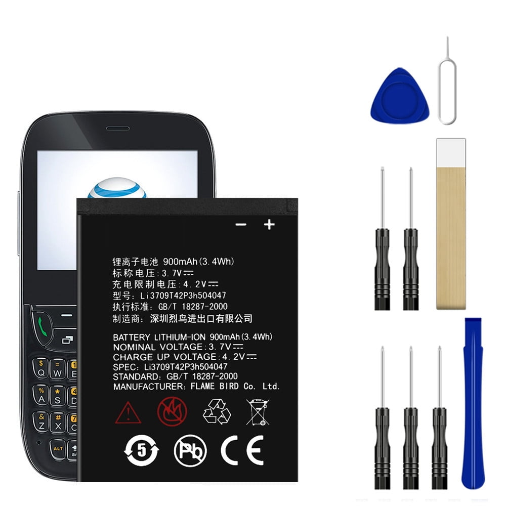 Replacement Battery Li3709T42P3h504047 For AT&T Cell Flip Phone Z331 ...
