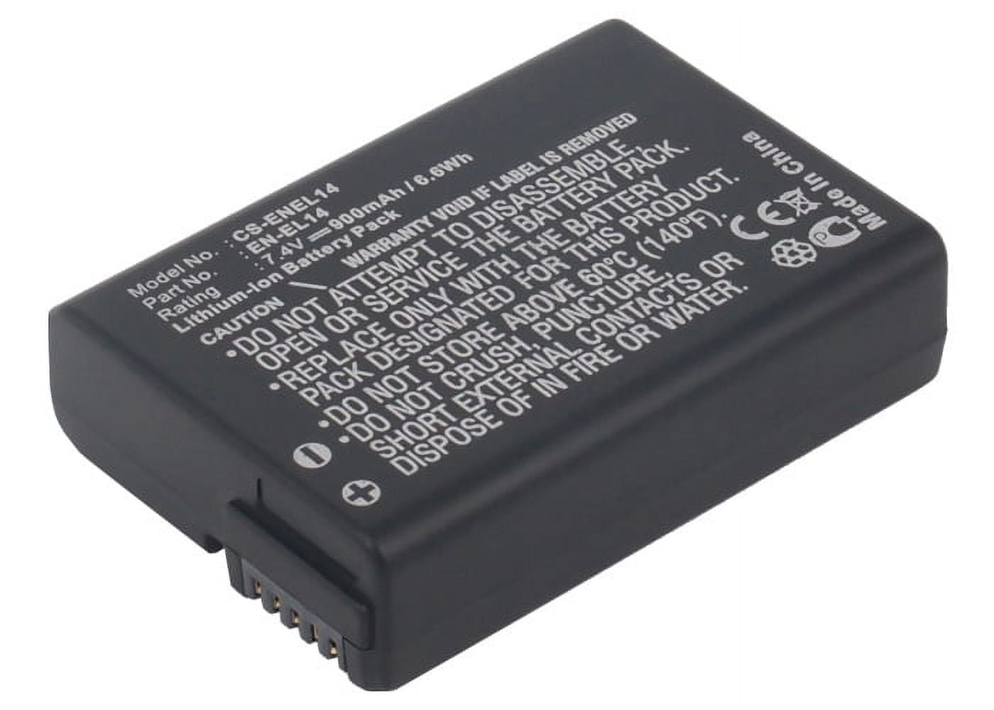 Replacement Battery for Nikon D5100,D5100 DSLR,D5200,D5300,D5500,DF ...