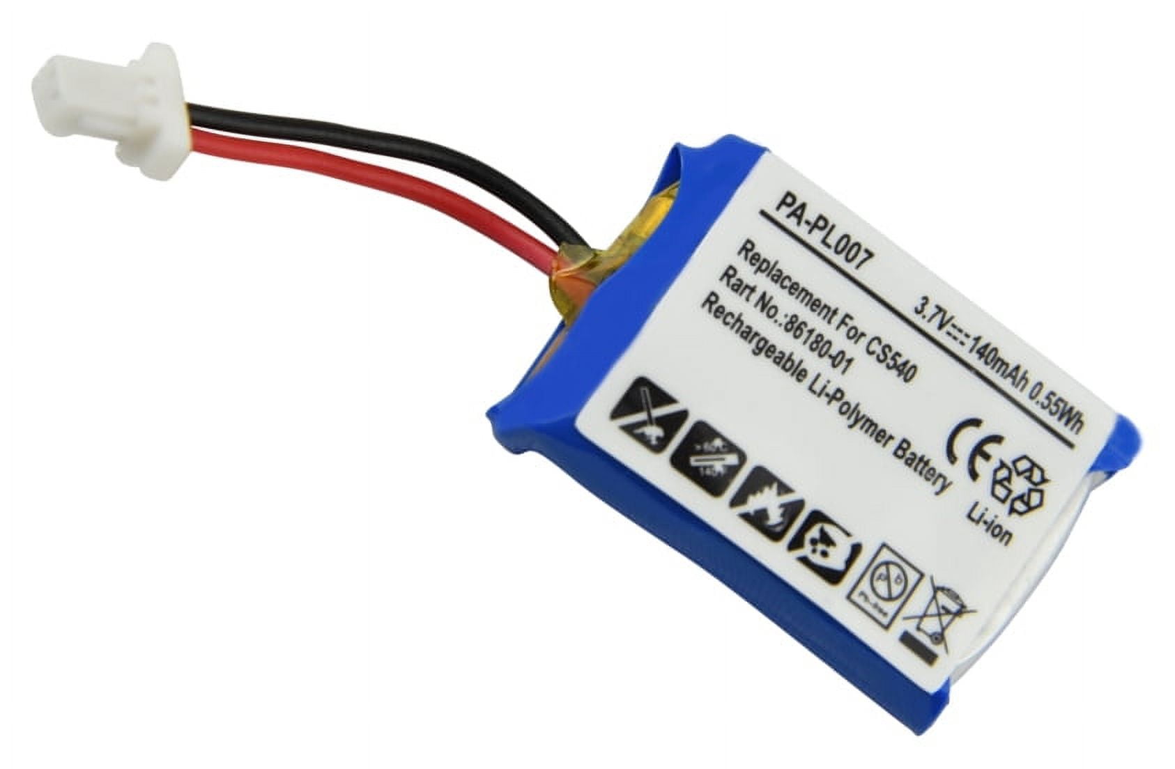 Replacement Battery for Plantronics CS540 C054 Wireless Headset ...