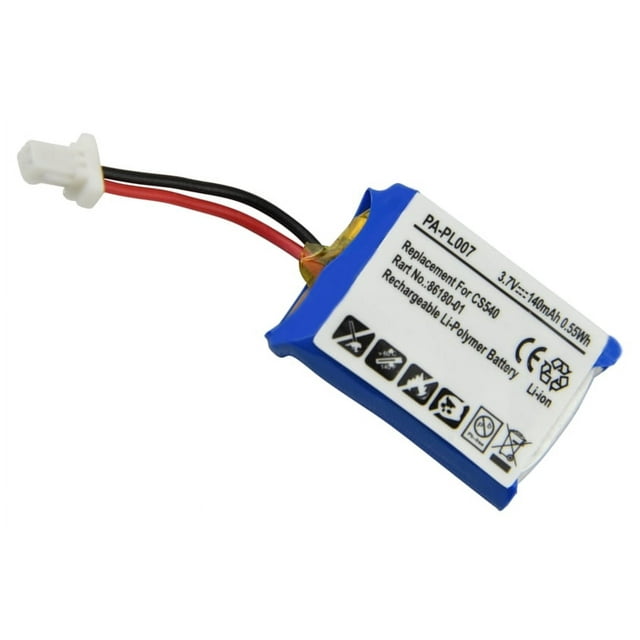 Replacement Battery for Plantronics CS540 C054 Wireless Headset ...