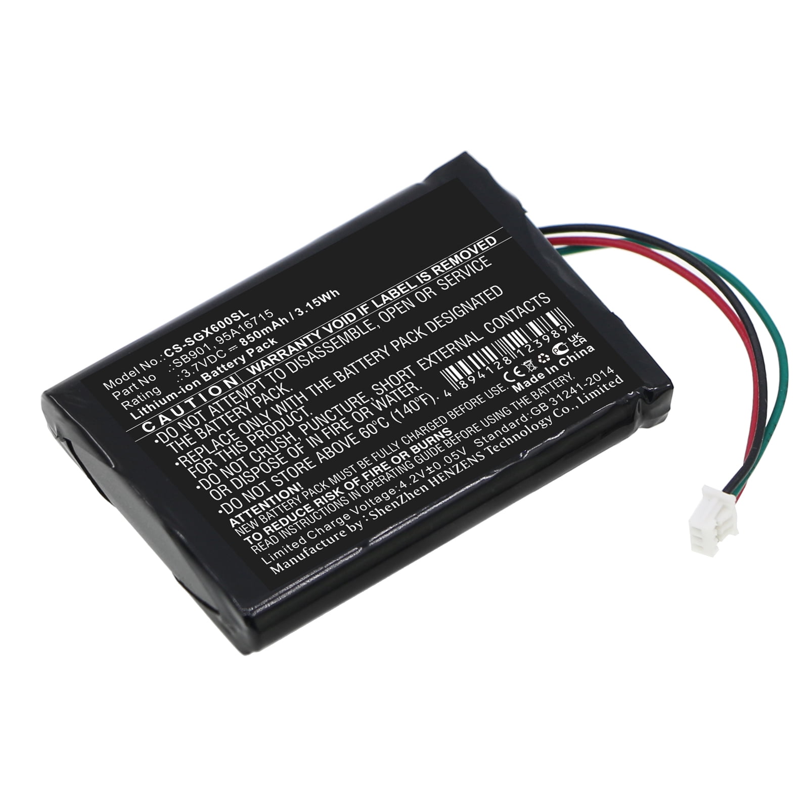 Replacement Battery for SHURE MXW1,MXW1 Bodypack,MXW6,MXW6 Boundary ...