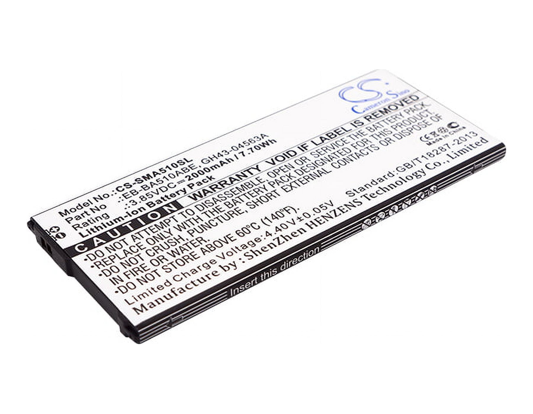 Replacement Battery for Samsung Galaxy A5 2016 Duos,SM-A5100,SM-A510F ...
