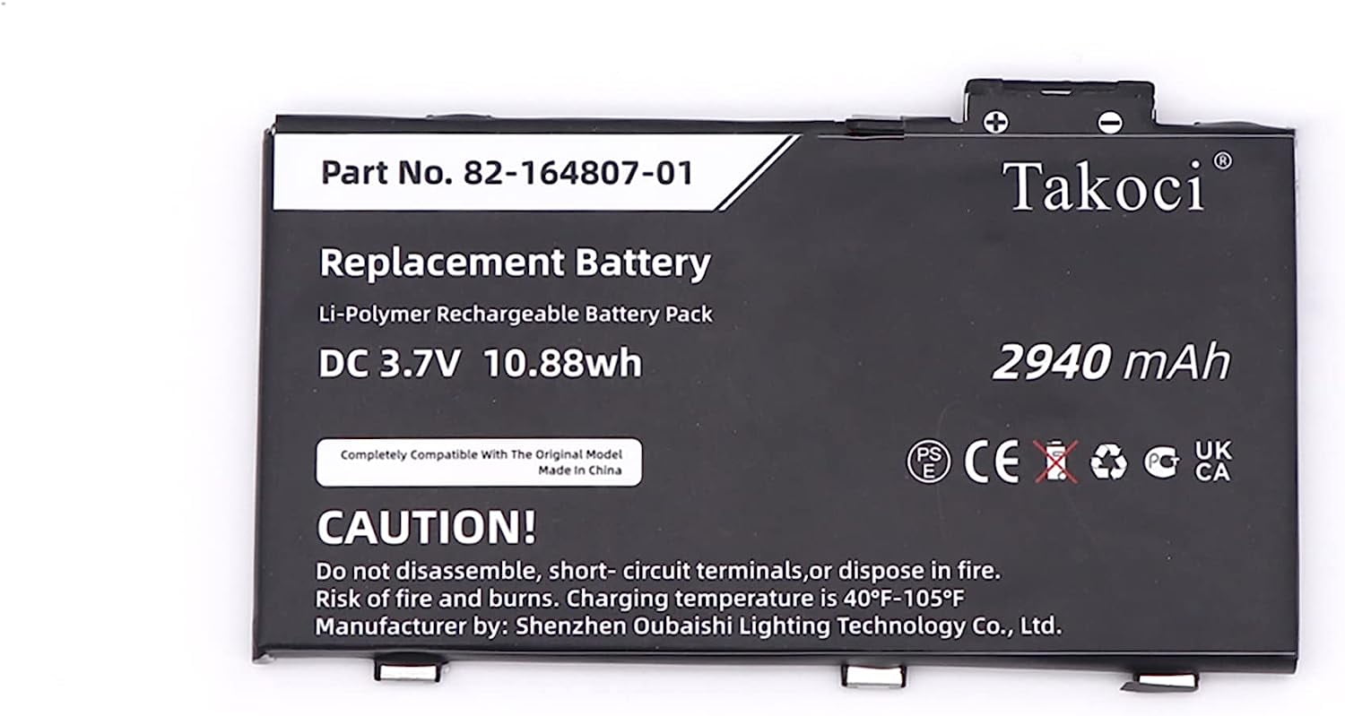 Replacement Battery for Symbol/Motorola TC55 ES85 ES85XX TC55AH-JC11ES ...