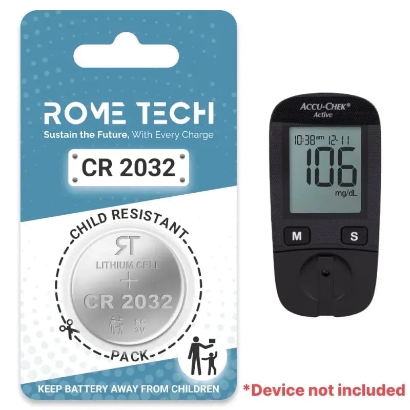 Replacement Battery for Accu-Chek Active Blood Glucose Monitor ...