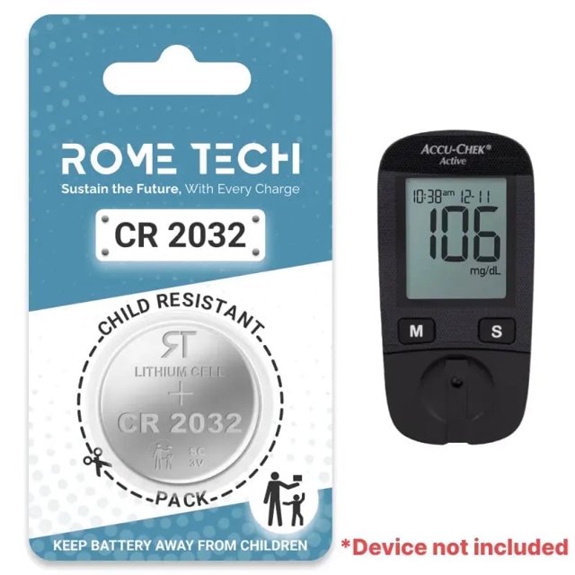 Replacement Battery for Accu-Chek Active Blood Glucose Monitor ...