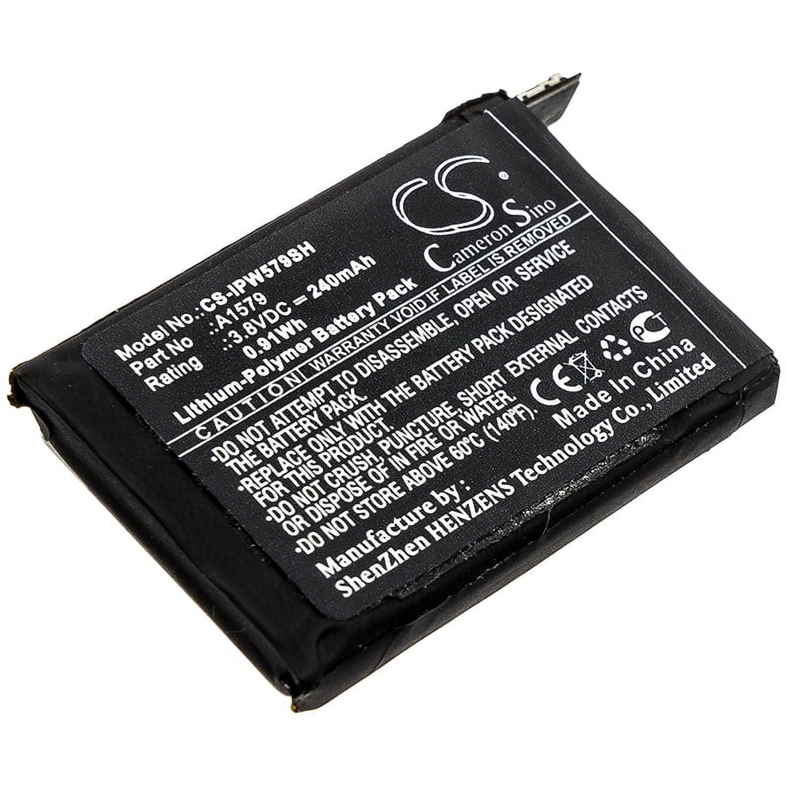 Replacement Battery for Apple iWach 1 42mm,Watch 1st Gen 42mm,PN:A1579,240mAh - Walmart.com