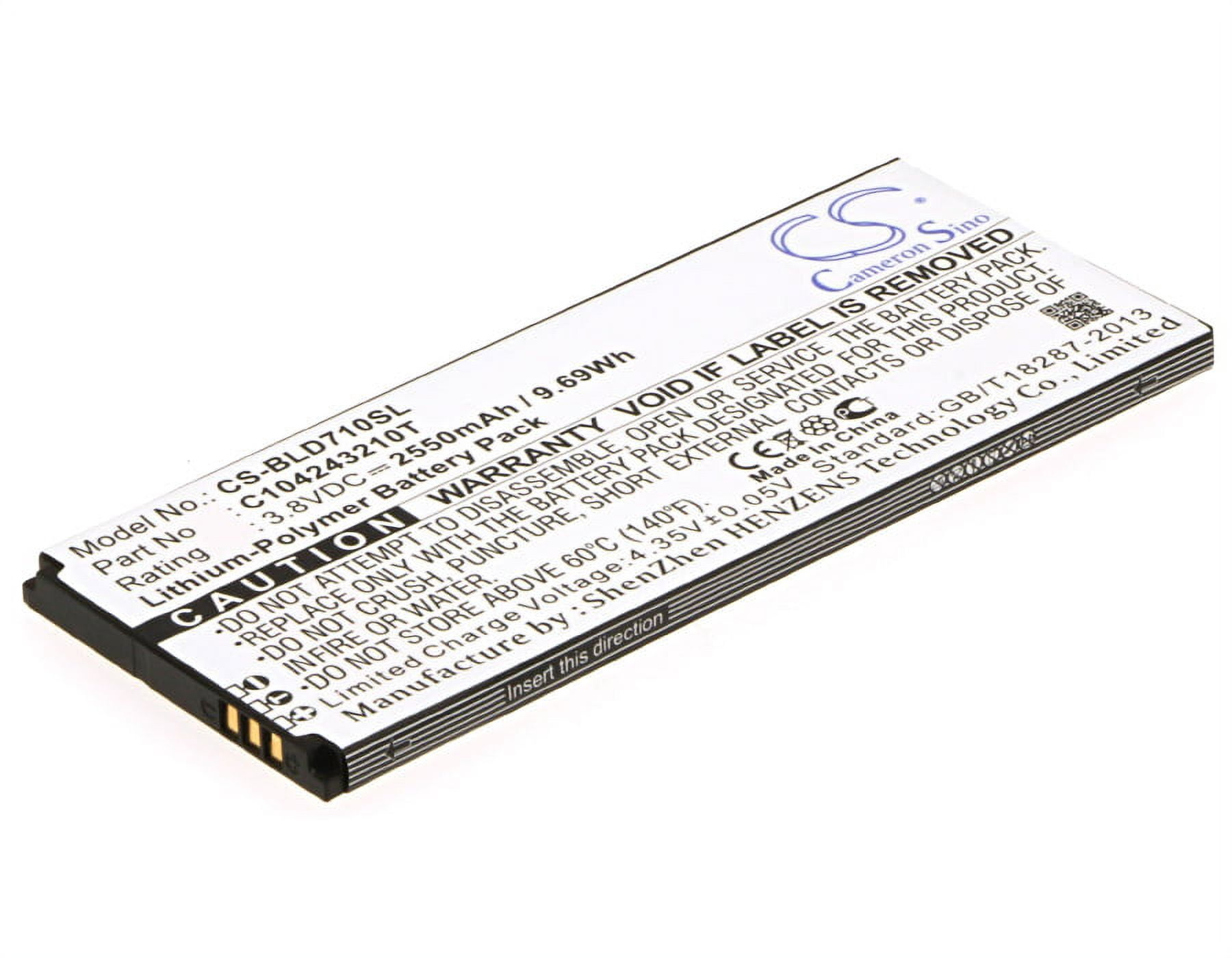 Replacement Battery for BLU D710,D710X,N030,N030L,Neo 5.5,Studio 5.5 K ...