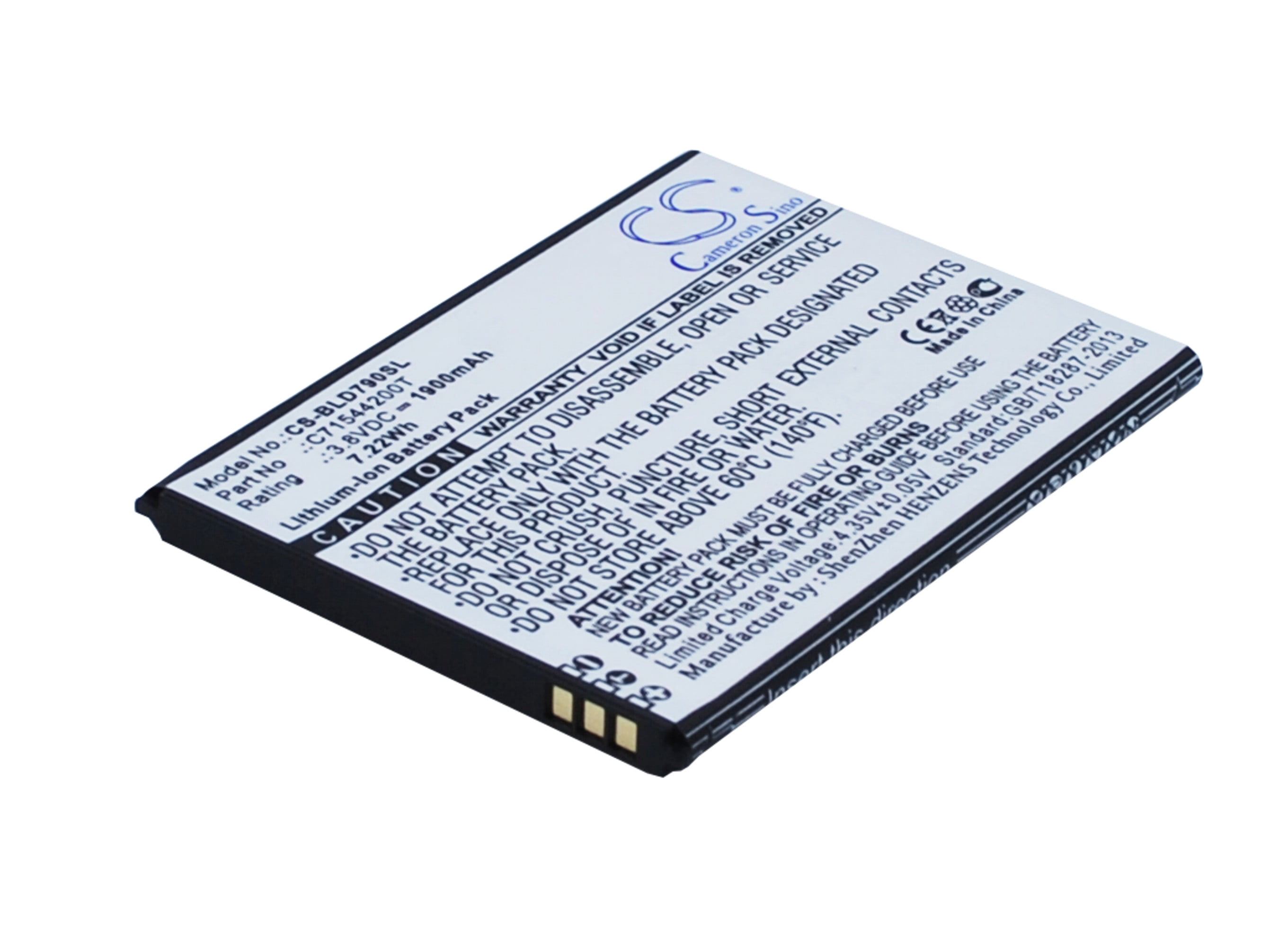 Replacement Battery for BLU D790,D790L,D790U,Studio G,C71544200T ...