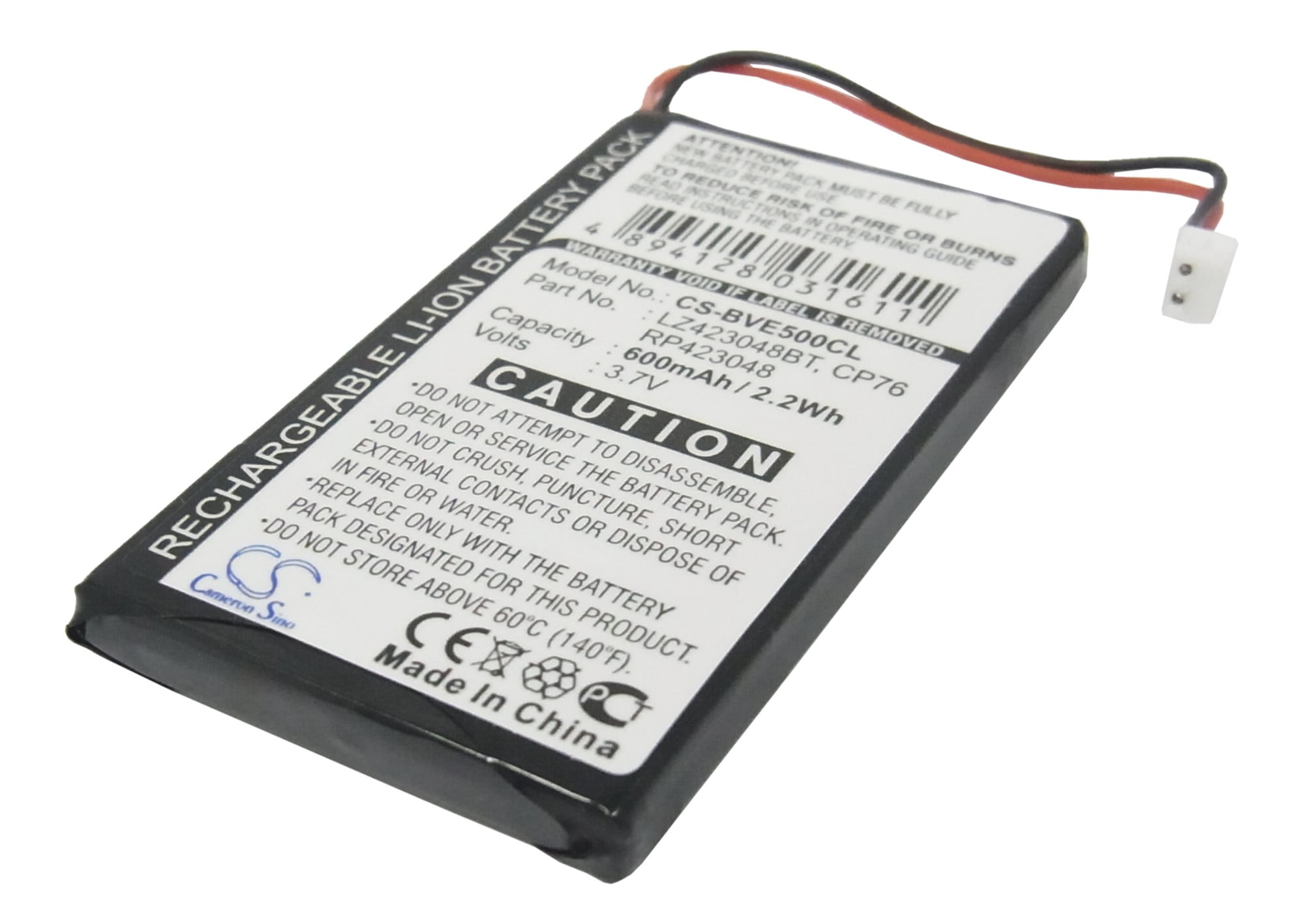Replacement Battery for BTI Verve 500,Verve 500 Black,Verve 500 Red ...