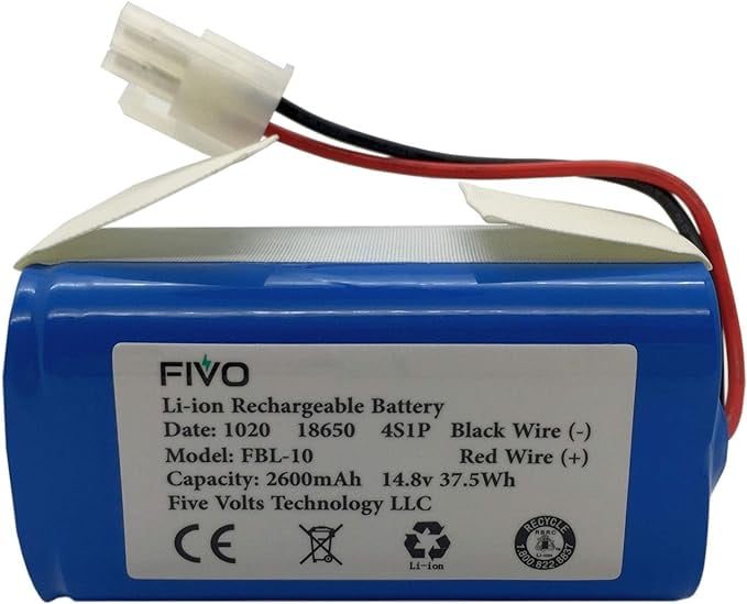 Replacement Battery for ILIFE A4S, A4S pro, A6, A7, A9, A10, V3x, V7s Plus, W450 Robot Vacuum ...