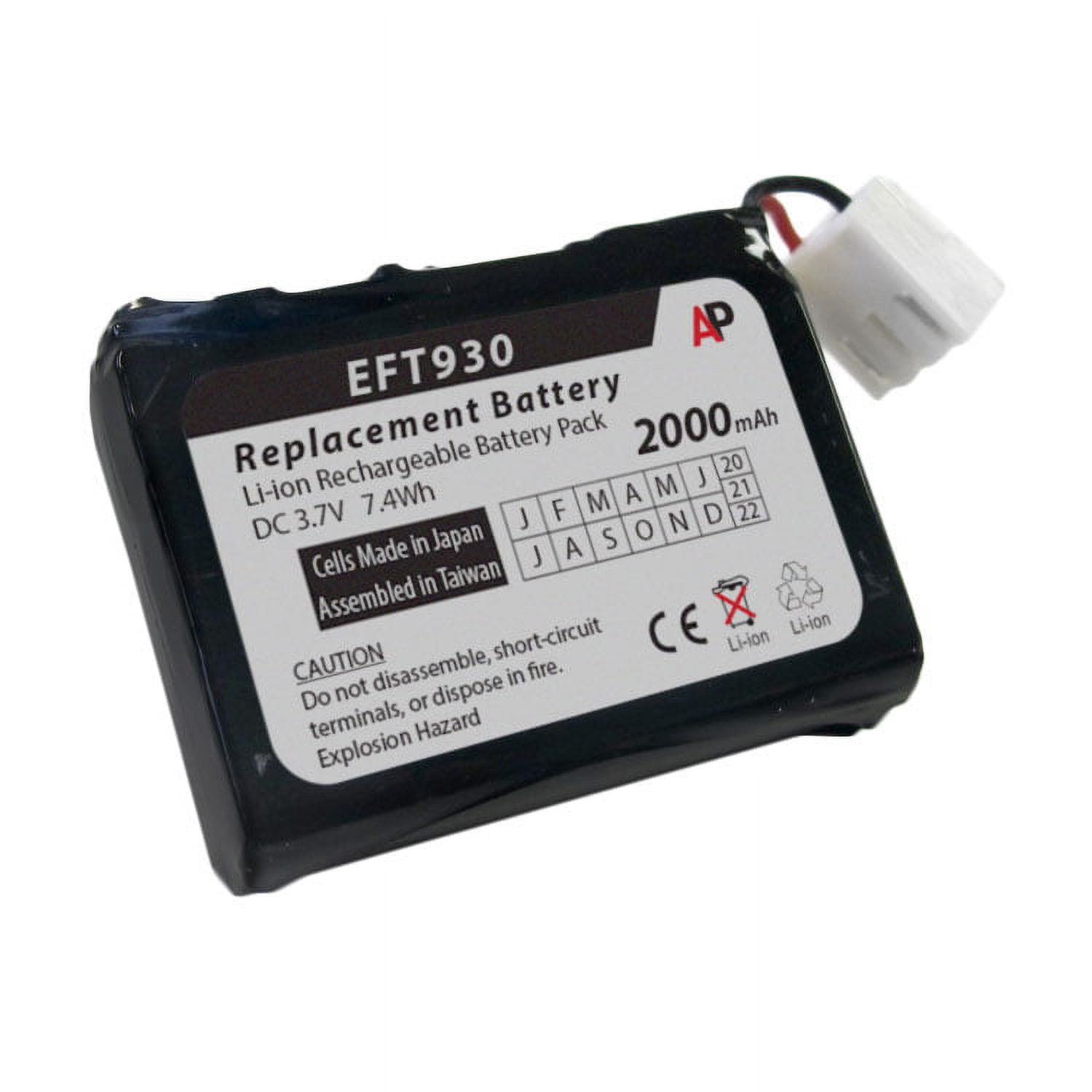 Replacement Battery for Ingenico EFT930 BEM Cred-Card Terminal. 1800mAh ...