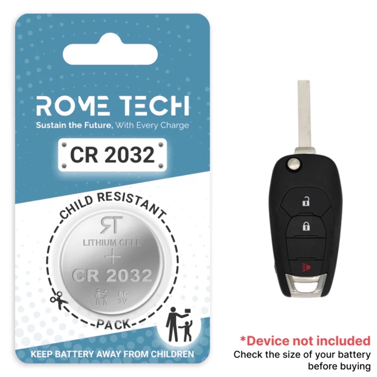 Replacement Battery for Key Fob - Chevrolet Spark 2019-2022 - Walmart.com