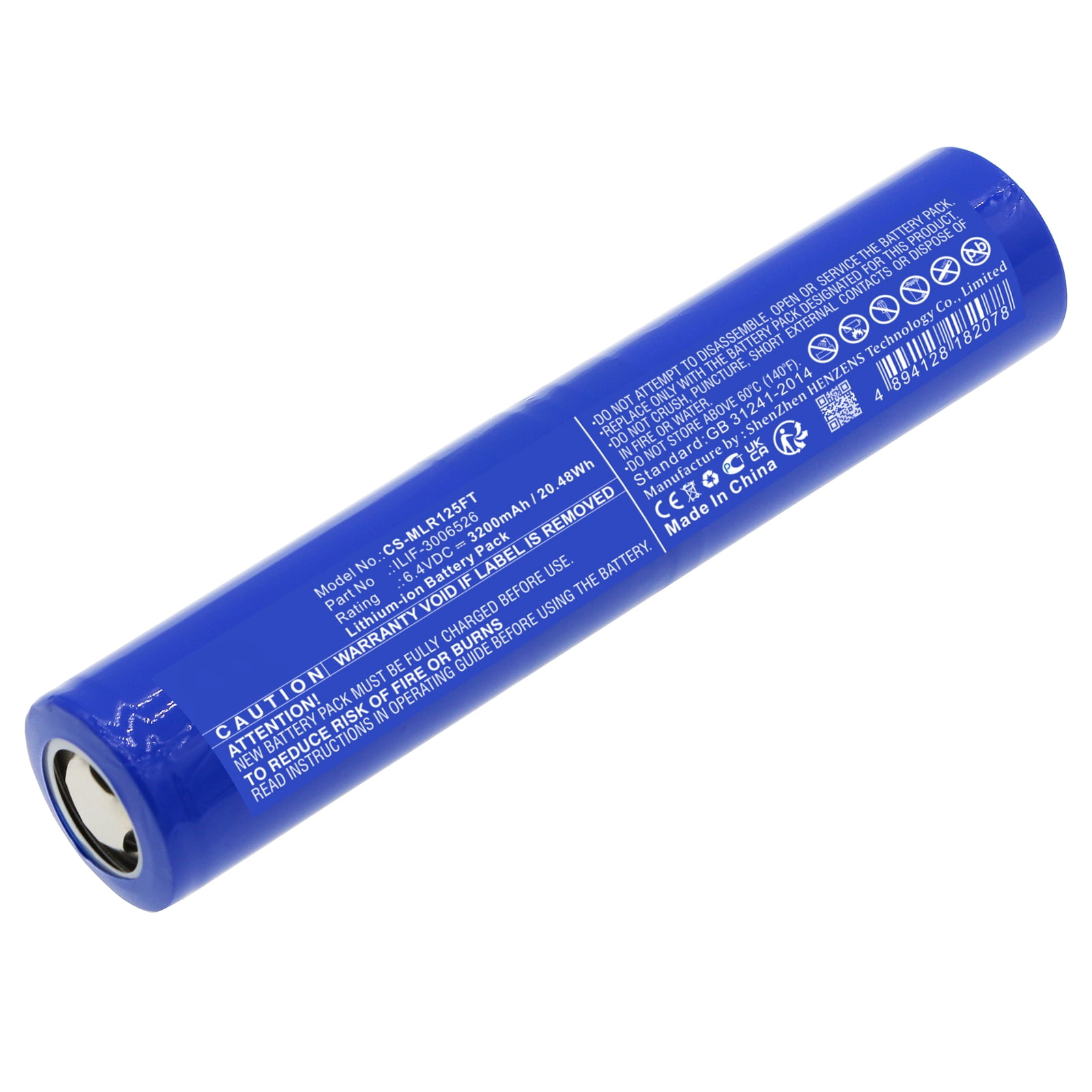 Replacement Battery for Maglite ML125,ML150LR,ML150LRX,PN:ILIF-3006526 ...