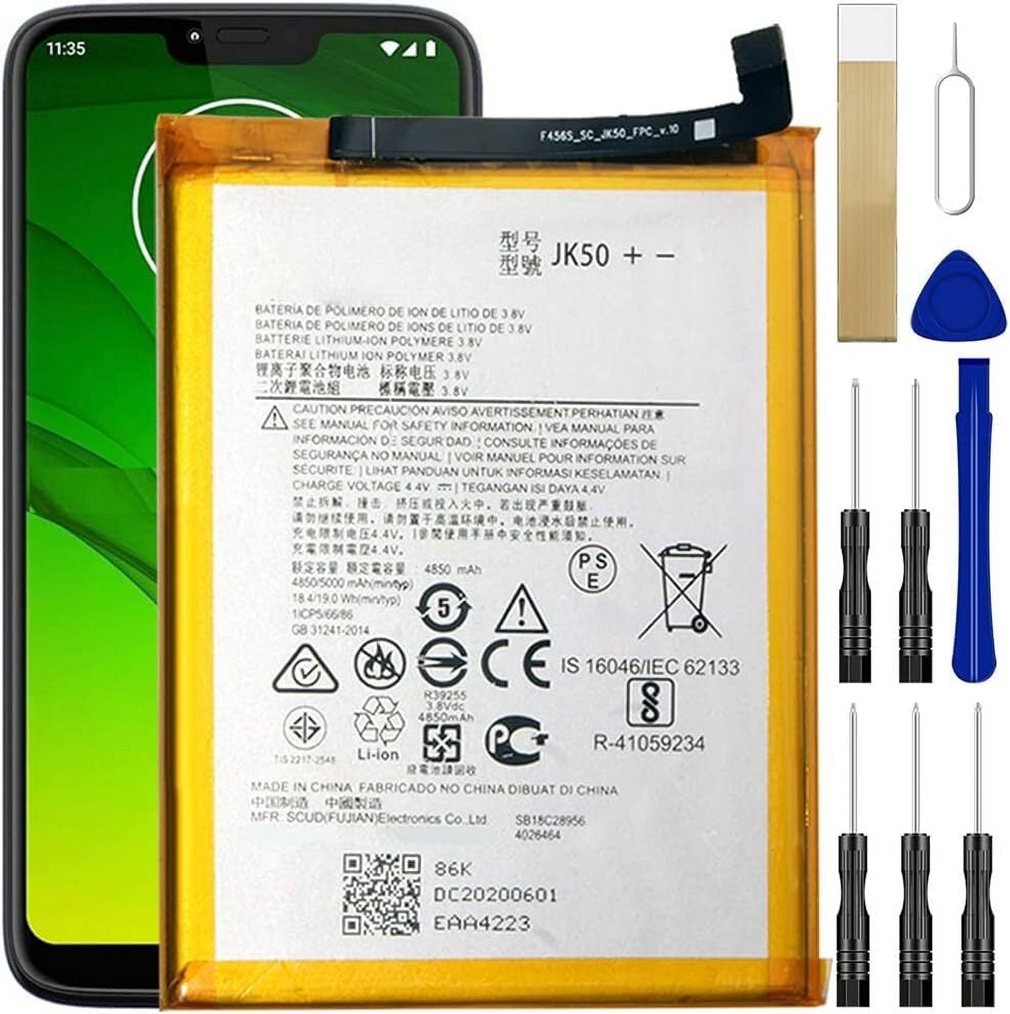 Replacement Battery for Motorola Moto G7 Power XT1955-5,JK50 Battery ...