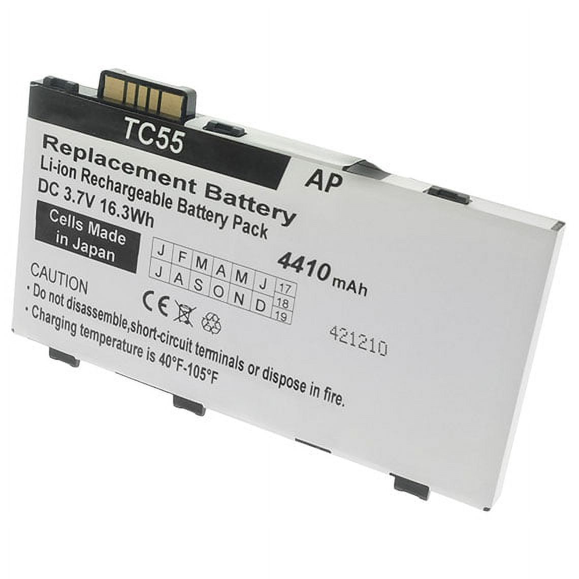 Replacement Battery for Motorola/Symbol TC55 Series. 4410mAh Extended ...