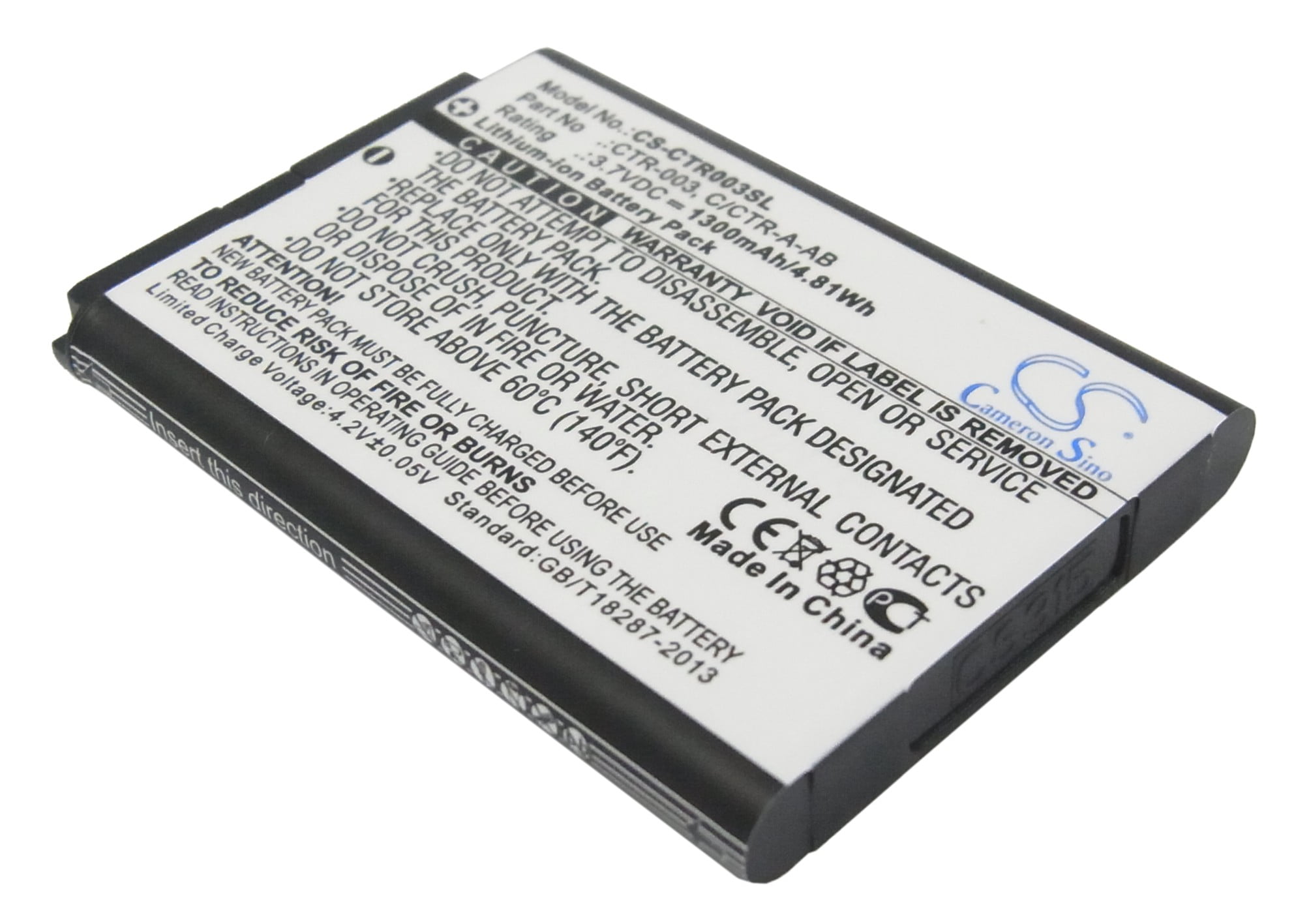 Replacement Battery for Nintendo 2DS XL,3DS,CTR-001,JAN-001,MIN-CTR-001 ...