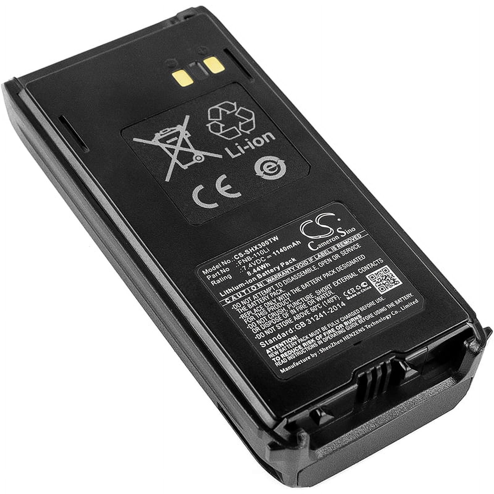 Replacement Battery for Standard Horizon HX 290,HX290,PN:FNB-110Li,7.4V ...