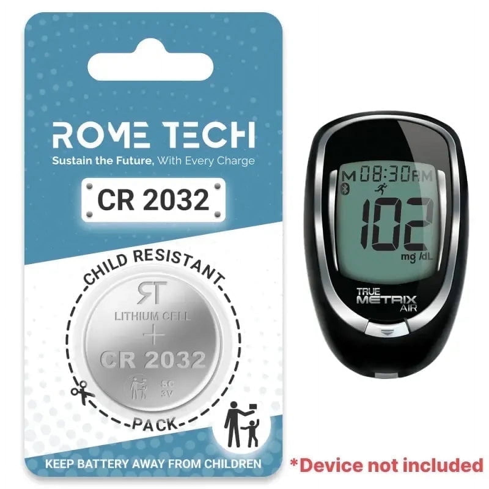 Replacement Battery for TRUE METRIX AIR Blood Glucose Monitor - Walmart.com