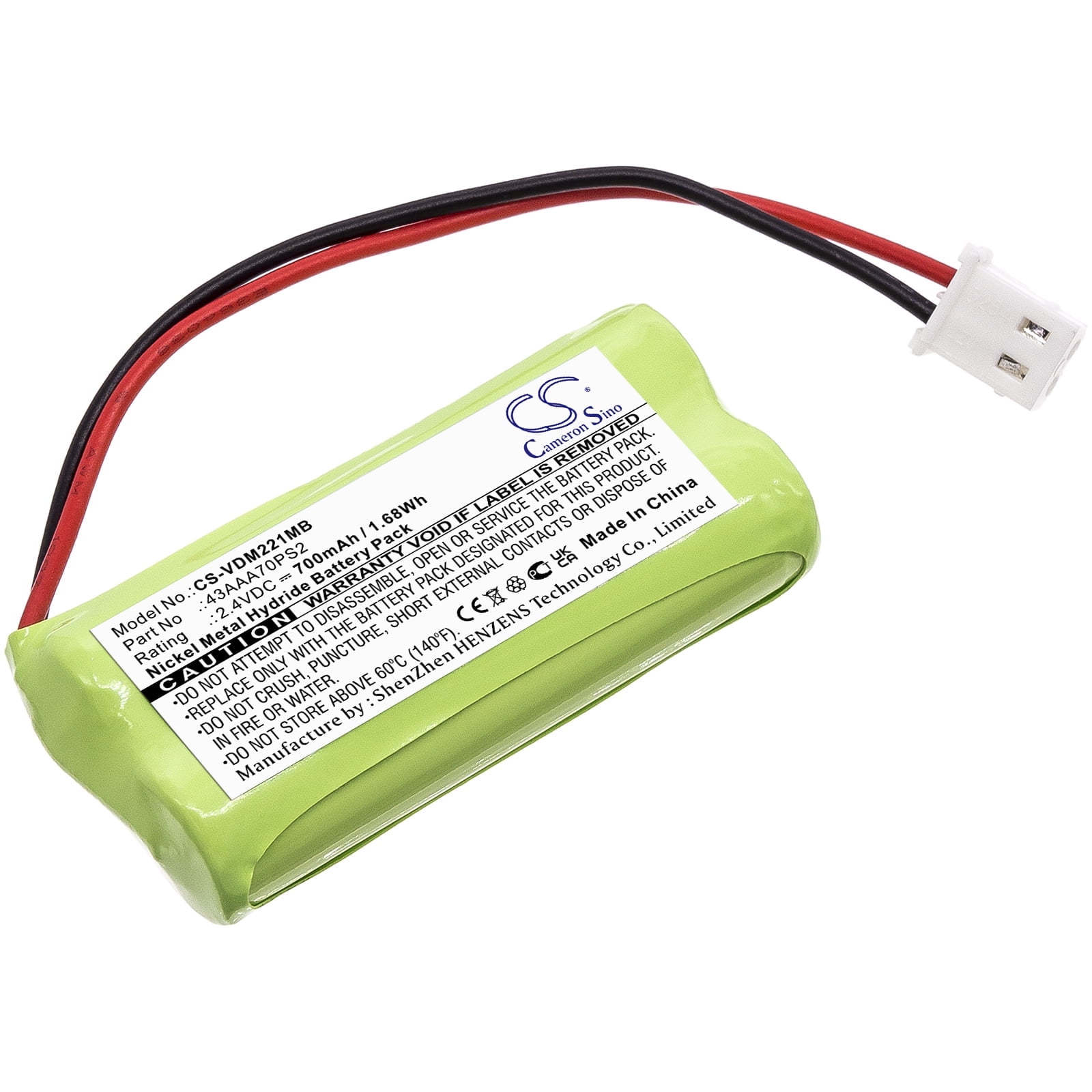 Replacement Battery for VTech Digital Audio Monitor DM221/DM221/DM221-2 ...
