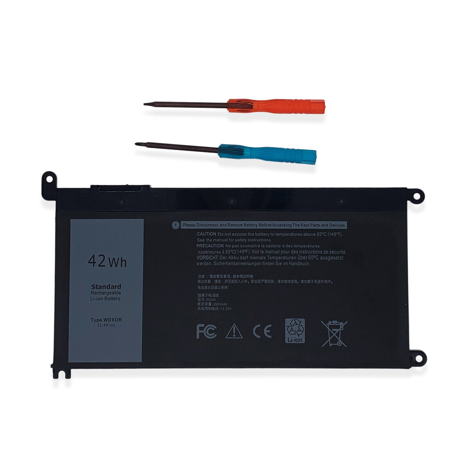 Replacement Battery for WDXOR Dell Inspiron 15-5567 5568 14-7460 P58F ...