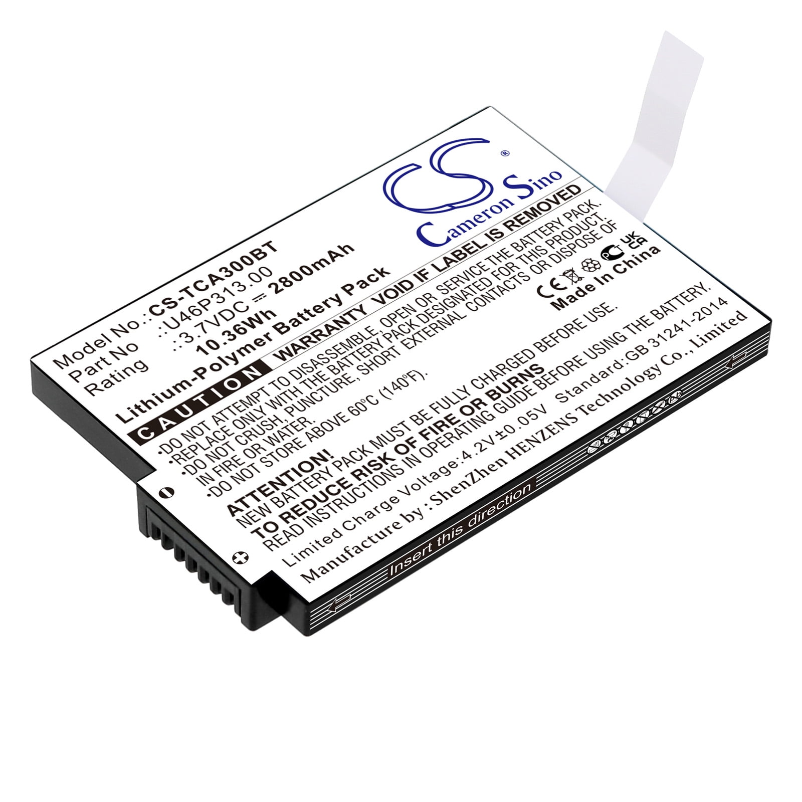 Replacement Battery for Xfinity iControl Technicolor,TCA300COM,2800mAh ...