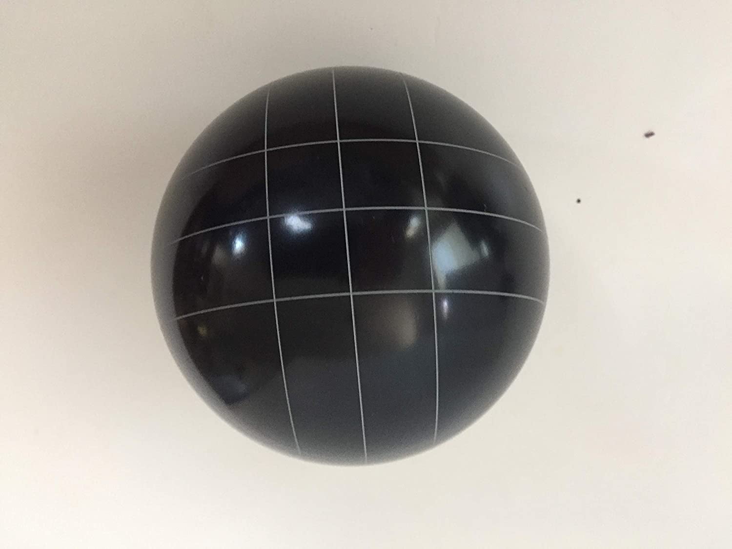 Replacement Bocce Ball - 107mm - Black with Straight line Pattern ...